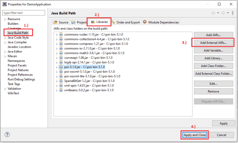 Download and Install Apache POI in Eclipse [LATEST] - Javacodepoint