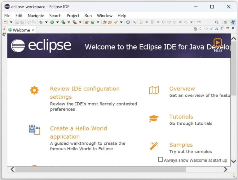 Install Eclipse IDE using a Zip file on Windows 11 (64-bit) - Javacodepoint