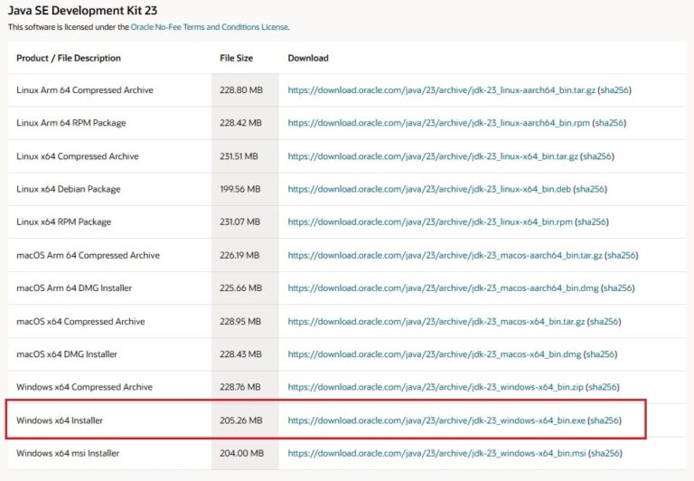 Free Download and Install JDK 23 on Windows 11 - Javacodepoint