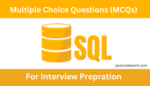 SQL MCQ Questions with Answers 2026 - Javacodepoint